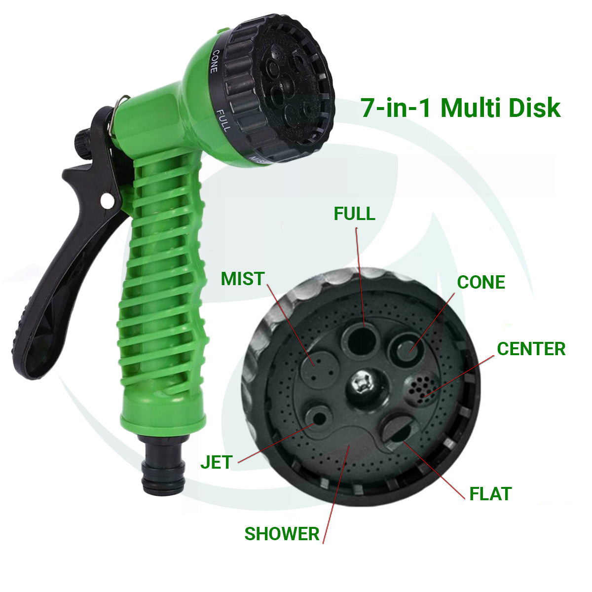 Hand Shower Gun – Green Galaxy PK